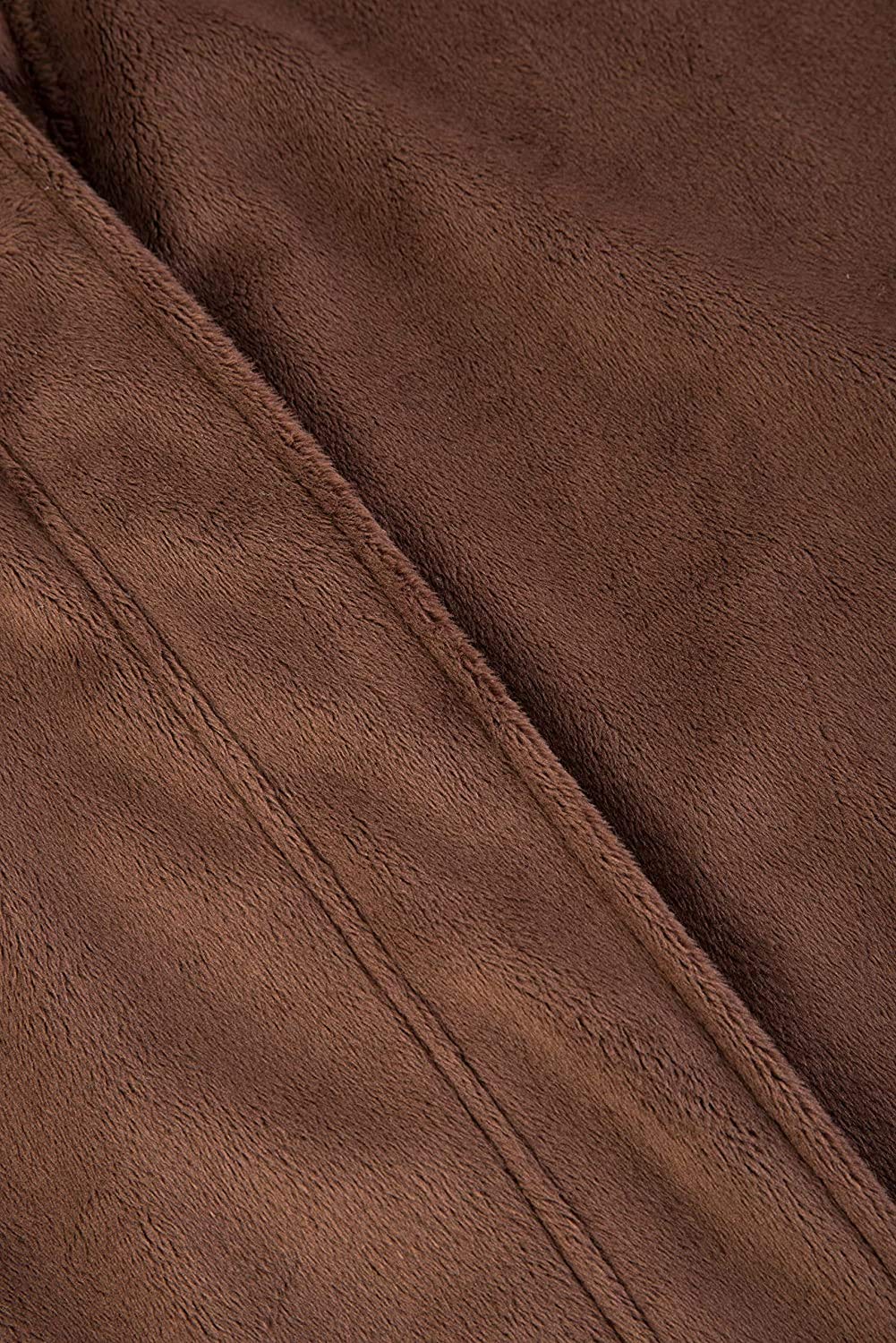Canyon Rose Cloud 9 Men's Plush Microfiber Spa Robe, Kimono Style Wrap, 3/4 length Sleeves, Side Pockets, Waist Belt with Bi-level Loops, Machine Washable, 52 inch length, Chocolate Brown, XL