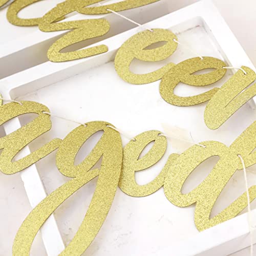 YESSWL We're Engaged Banner - Engagement Party Decorations Sign,wedding Engagement Banners, Engaged Party Decoration, Bride to Be Engagement Banner Decor