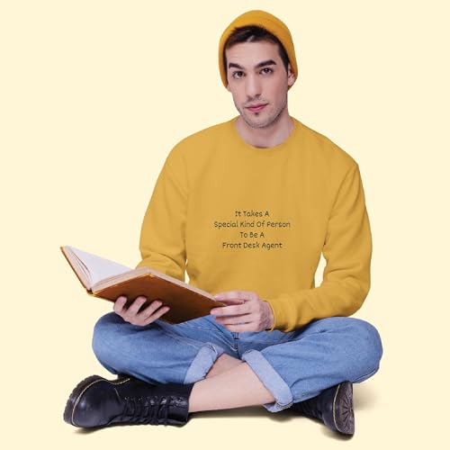 Special Person Gift for Front Desk Agent Receptionist Coworker Humor Grey and Muticolor Unisex Long Sleeve T Shirt