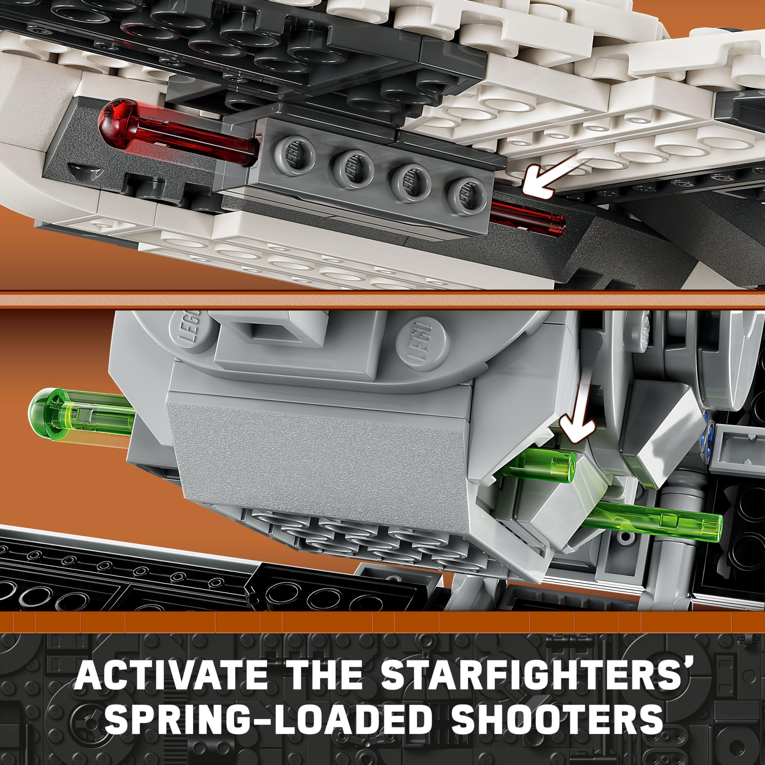 Lego Star Wars Mandalorian Fang Fighter vs. TIE Interceptor 75348 Building Toy Set, Perfect for Ages 9 and Up