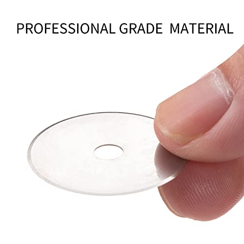 WhisperDream 60mm Rotary Cutter Blades - 10 Pack Replacement Blades - Sharper Blades Have Better Cutting Effect, Great for Sewing, Quilting Supplies, Fabric and Crafts (Round Hole-60mm)