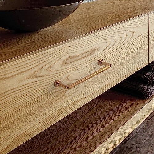 Asidrama 10 Pack 5 Inch(128mm) Champagne Bronze Kitchen Cabinet Handles, Cabinet Pulls Kitchen Cabinet Hardware for Cupboard Drawer Pulls