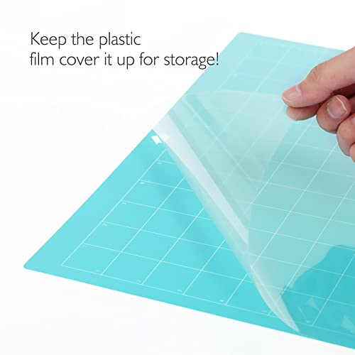 Funnycut Lightgrip Cutting Mat for Silhouette Cameo 4/3/2/1 (12x12 Inch, 3 Pack) Durable Adhesive Cutting Mat for Silhouette Cameo Accessories