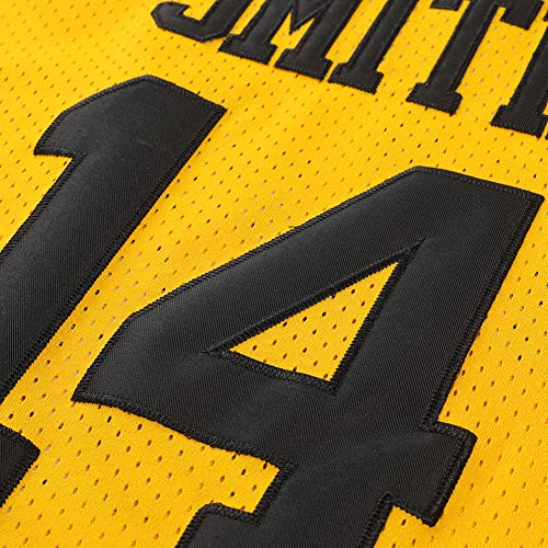 Generies #14 The Fresh Prince of Bel Air Academy Men Basketball Jersey, Yellow XL