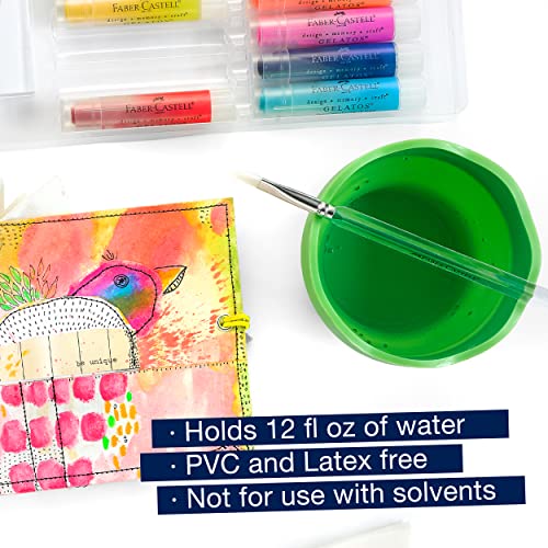 Faber-Castell Collapsible Water Cup - Reusable Water Cup for Mixed Media and Painting