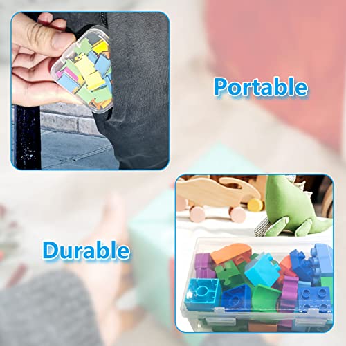 Bead Organizer, 24 Pack Mini Clear Plastic Organizer Storage Containers, Craft Storage Organizer for Diamond Painting Supplies, Jewelry Making, Parts - Clear