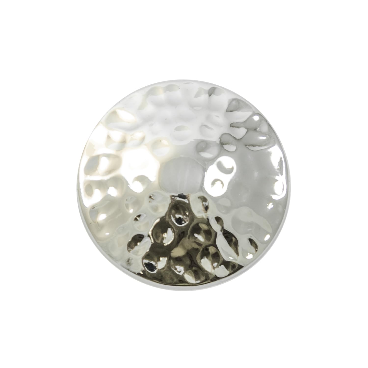 Hickory Hardware P2170-CH Craftsman Collection Round Hammered Knob, Chrome, 1-1/4 Inch Diameter