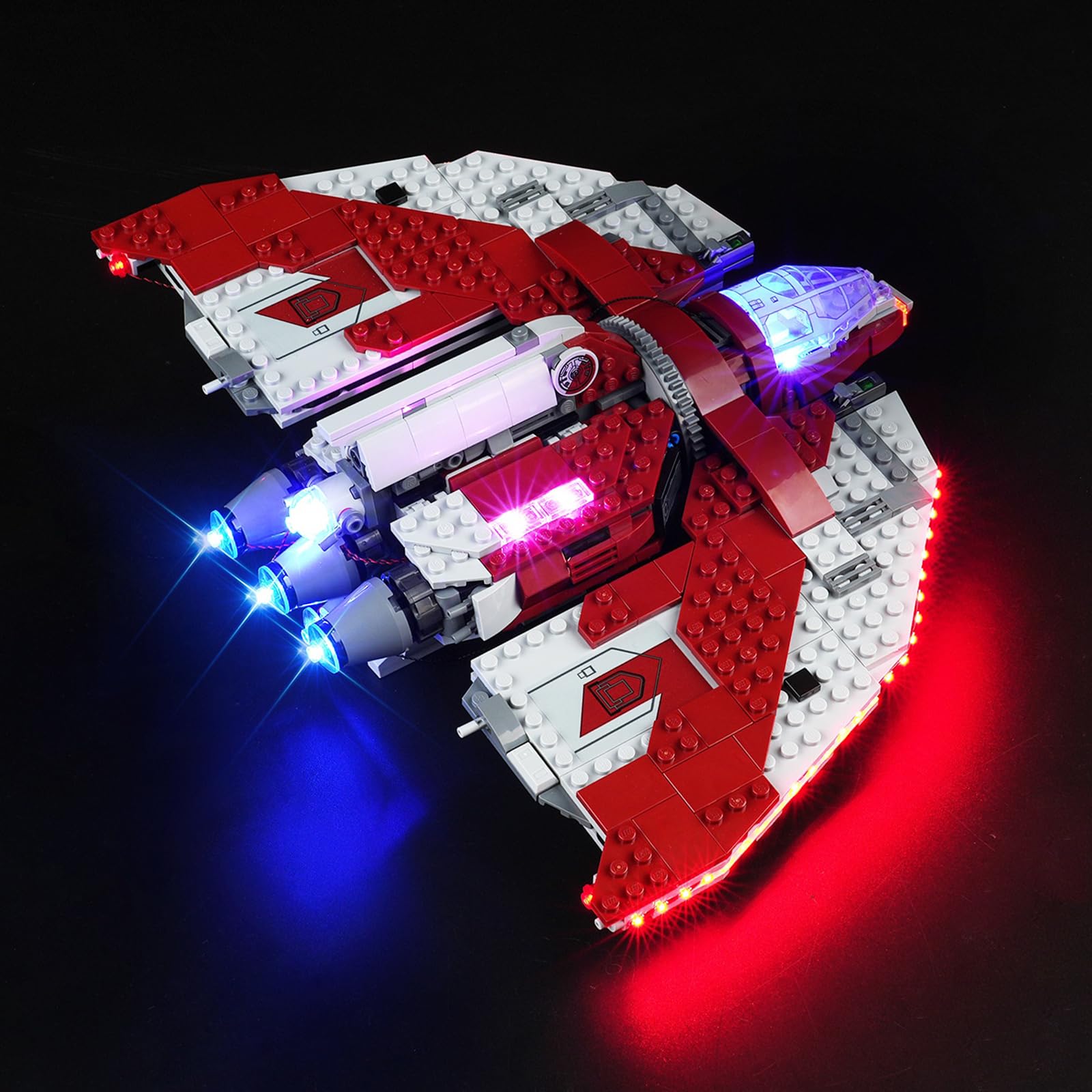DALDED LED Lighting Kit for Lego Star Wars Ahsoka Tanoโs T-6 Jedi Shuttle 75362, LED Light Compatible with Lego 75362 Building Block Models (Not Include Lego Set)