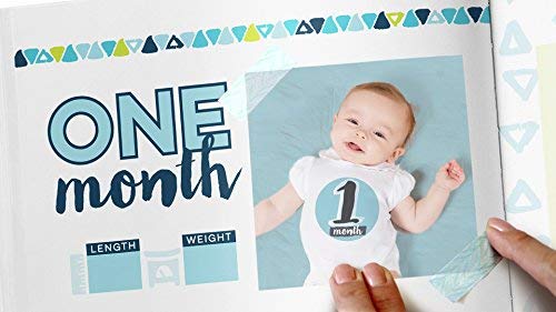 Hello Baby Book, a journal scrapbook for boys milestones and memories