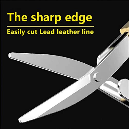 Folding scissors, travel scissors，small scissors，mini scissors,stainless steel telescopic cutter, paper cutting manual DIY scissors (gold)