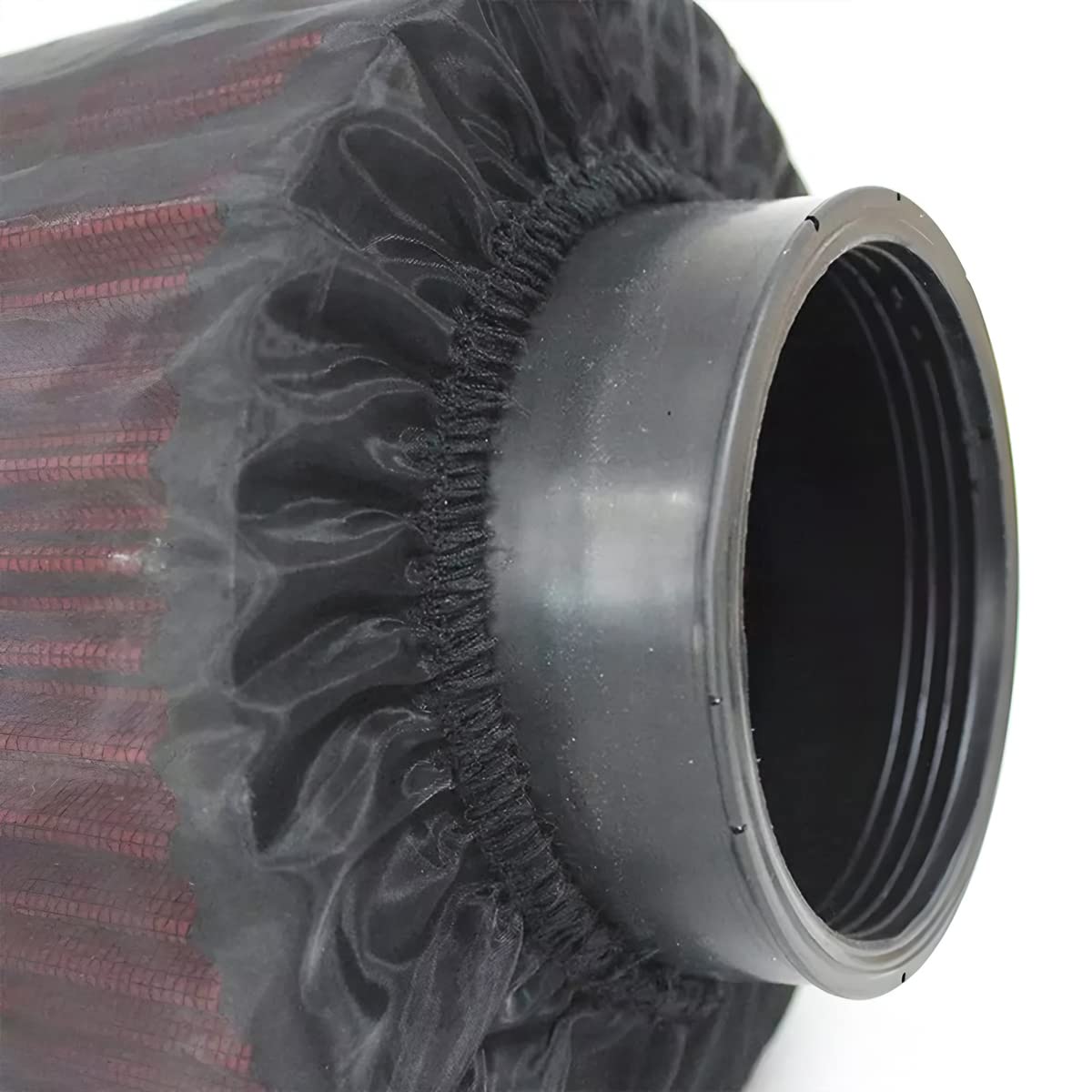 AICEL Air Filter Wrap, 2 Pcs Universal Auto Cold Air Filter Protective Dustproof Cover, Automotive Air Cleaner Waterproof Rain Sock Wrap for High Flow Air Intake Filters, Car Accessories (Large)