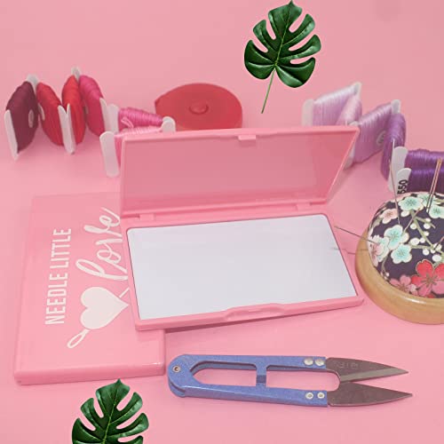 1 Piece Sewing Storage Case Magnetic Needle Storage Case Portable Magnetic Needle Keeper Cross Stitch Sewing Knitting Pin Holder Case Organizer
