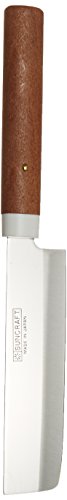 Suncraft AHL88 Fruit Knife, 422 (Thin Blade Type), Stainless Steel Knife, Wooden Handle, Made in Japan