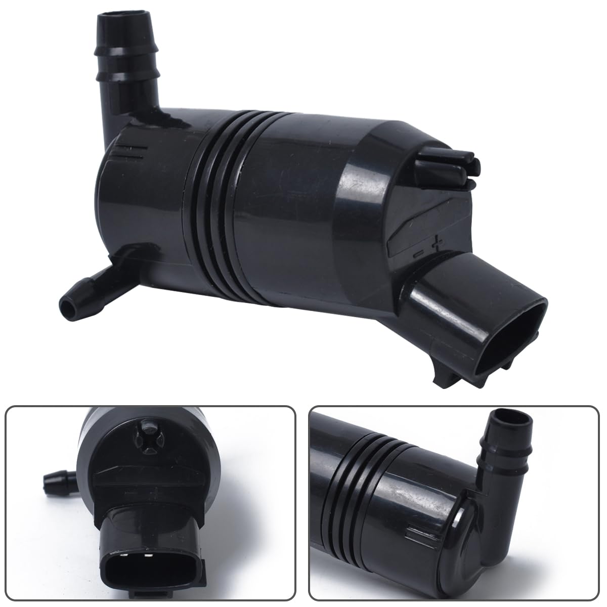 AUCELI Windshield Washer Pump, Car Front Windshield Washer Fluid Pump with Grommet, Auto Water Jet Motor, Compatible with Many Vehicle Models, Replaces OEM 85330-06030 85315-02030