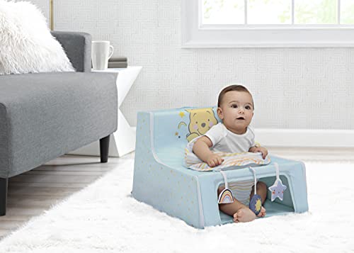 Disney Winnie The Pooh Sit N Play Portable Activity Seat for Babies by Delta Children – Floor Seat for Infants