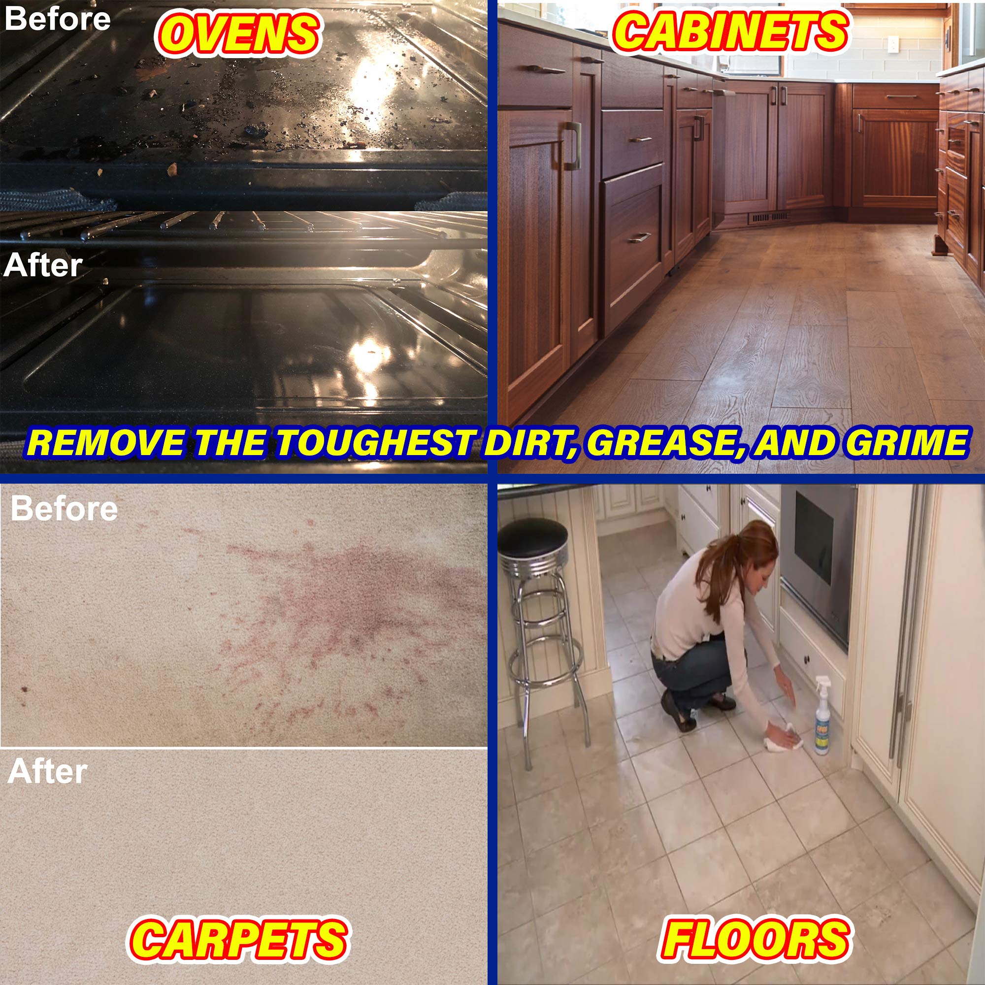GP66 Green Miracle Cleaner, Gallon Cleans Over 1,000 Surface Types All-In-One Powerful NSF Approved