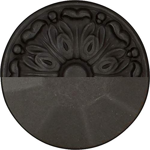Hickory Hardware 1 Pack Solid Core Kitchen Cabinet Pulls, Luxury Cabinet Handles, Hardware for Doors & Dresser Drawers, 4 Inch Hole Center, Black Iron, Carbonite Collection