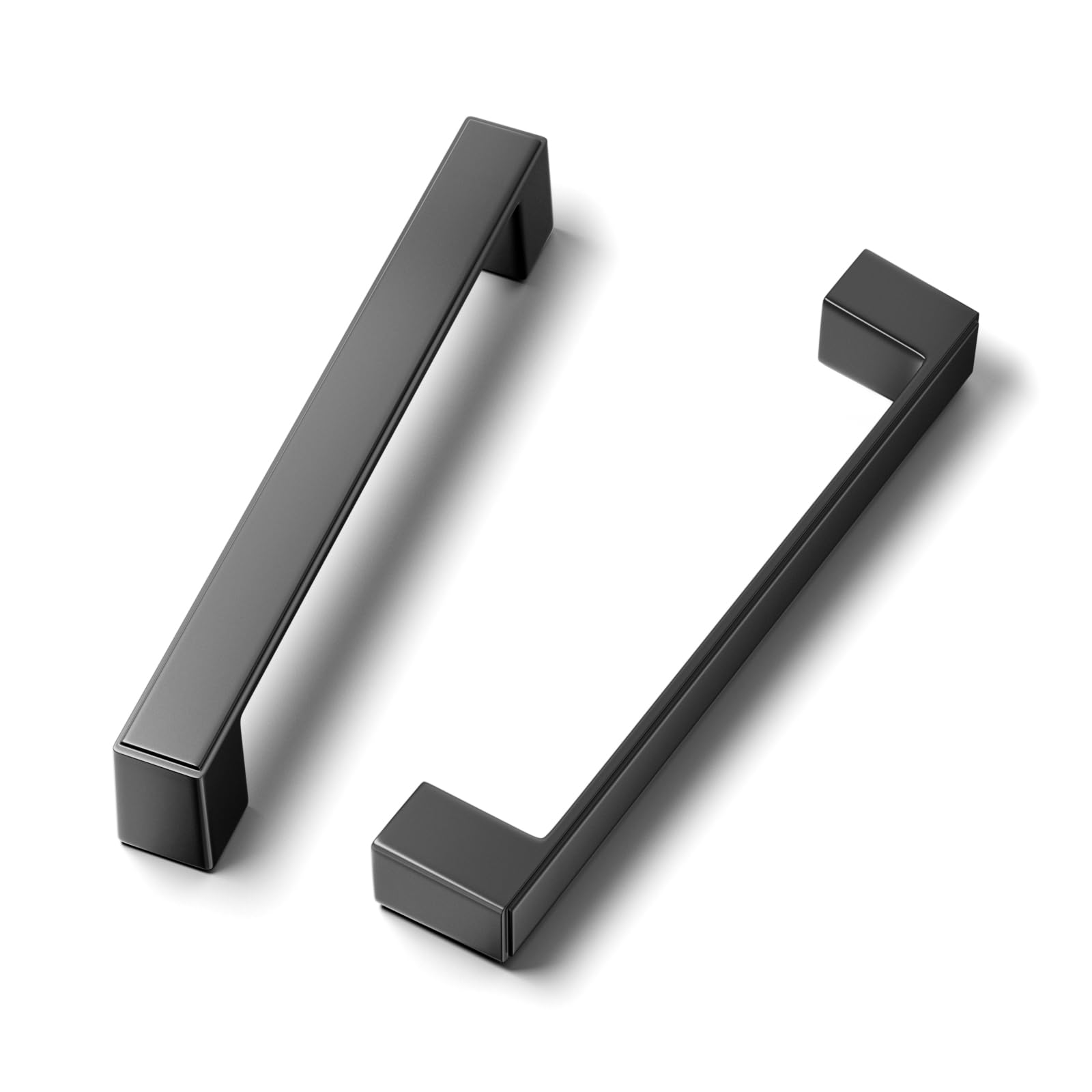 Cobbe 10 Pack Matte Black 5 Inch Kitchen Square Cabinet Handles Cabinet Pulls Kitchen Cabinet Hardware Cupboard Drawer Handles Dresser Pulls