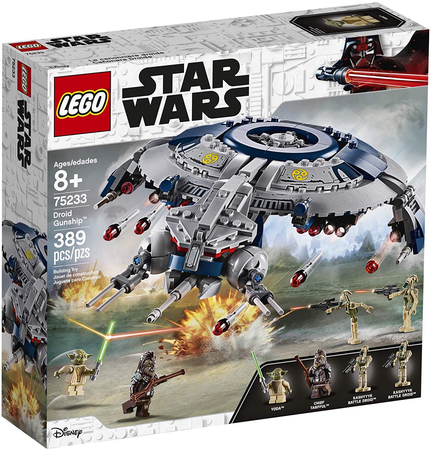 LEGO Star Wars: The Revenge of the Sith Droid Gunship 75233 Building Kit (329 Pieces)