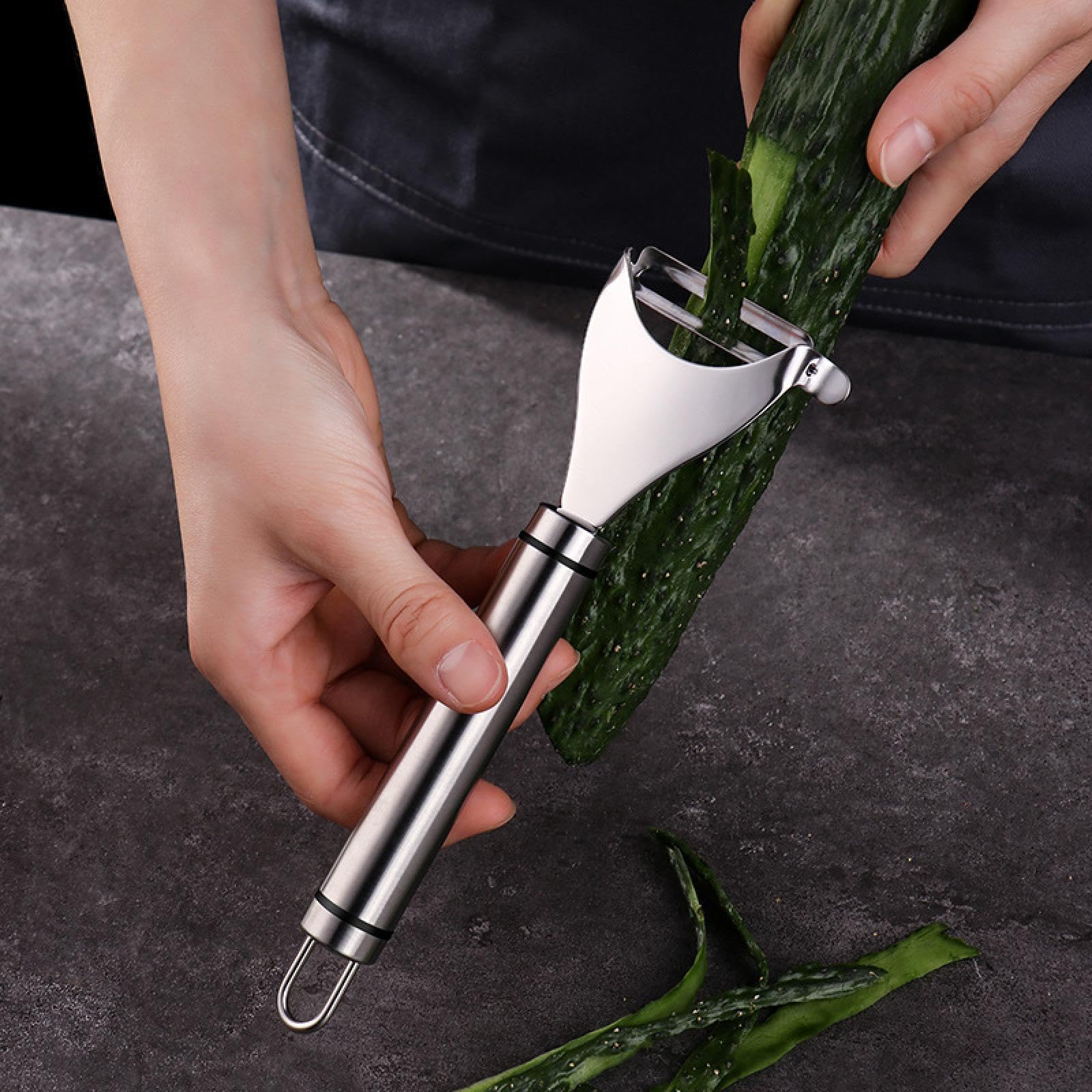 SQTIEBXC 304 Stainless Steel Paring Knife, Horizontal Type Peeler, Y-Type Scraper, Planer, Melon Fruit Peeler, Stainless Steel Melon Planer