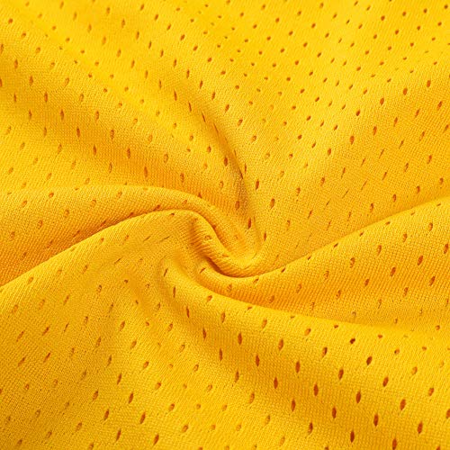 Generies #14 The Fresh Prince of Bel Air Academy Men Basketball Jersey, Yellow XL