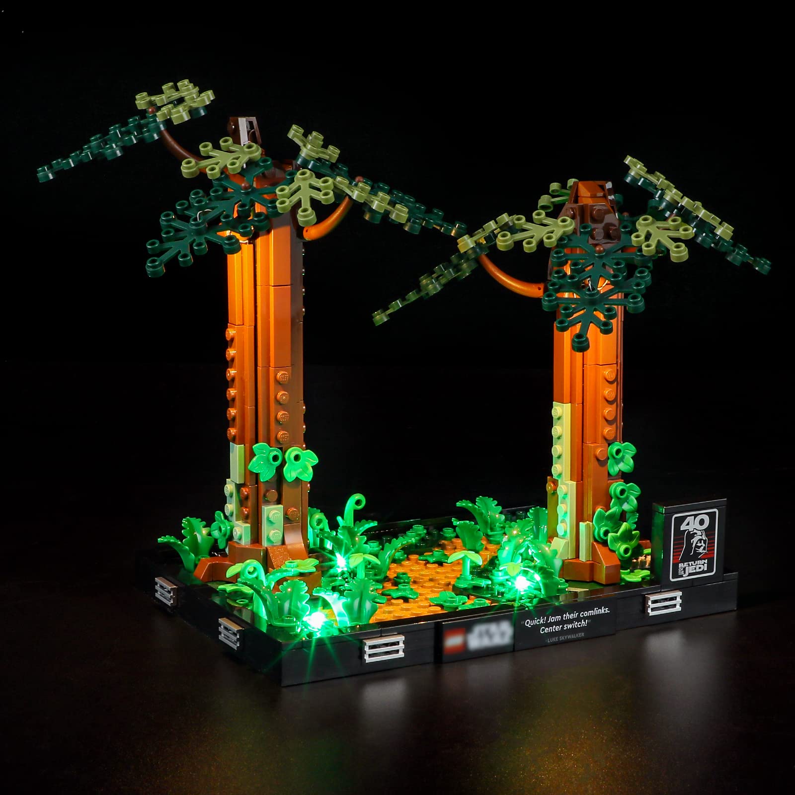 BRIKSMAX Led Lighting Kit for LEGO-75353 Endor Speeder Chase Diorama - Compatible with Lego Star Wars Building Blocks Model- Not Include Lego Set