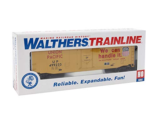 Walthers Trainline HO Scale Model 50' Plug-Door Boxcar with Metal Wheels Union Pacific
