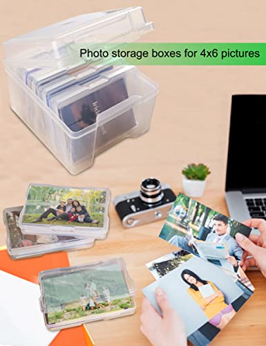 Tnqhuq Photo Storage Box Photo Storage Boxes for 4x6 Pictures Photo Organizer Task Boxes for Special Education Seed Storage Craft Keeper