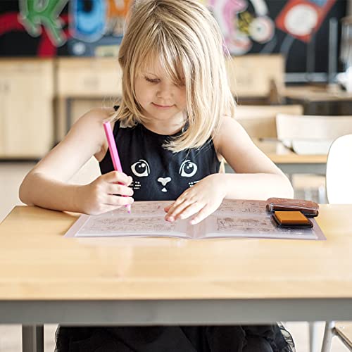 GLOBLELAND Clear Stamps Storage Embossing Folder Storage Photo Storage Album Seal Bags Storage Keeper Cards Folder Storage Bag for DIY Scrapbooking Arts Crafts Collecting Bags,80 Grids, 7x5.3Inch
