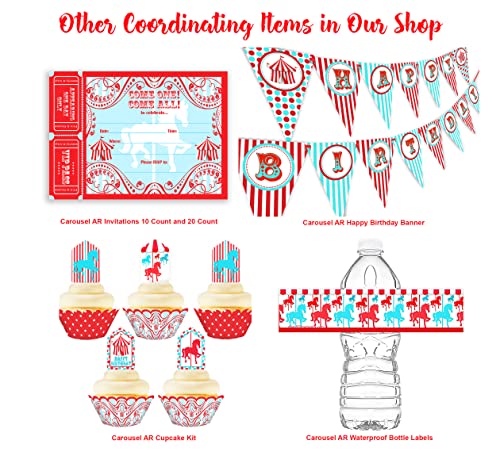 Big Top Circus Happy Birthday Banner Pennant