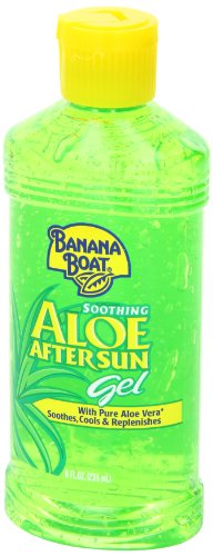 Banana Boat Aloe Vera Sun Burn Relief Sun Care After Sun Gel - 8 Ounce (Pack of 4)