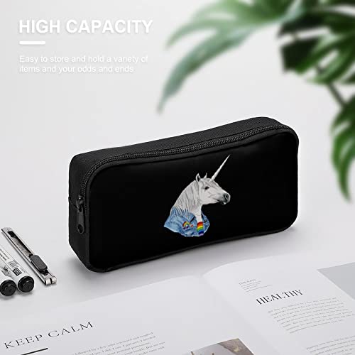 Cool Unicorn Pencil Case Pencil Pouch Coin Pouch Cosmetic Bag Office Stationery Organizer
