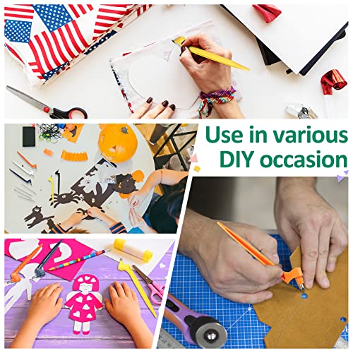 25 Pieces Craft Cutting Tools 5 Craft Knife 15 360-degree Rotating Blade Craft Knife 15 30 45 Degree with Cutting Mat 4 Weeding Tool Art Cutter Paper Craft Cutting Tools for DIY Craft Stencil Supplies