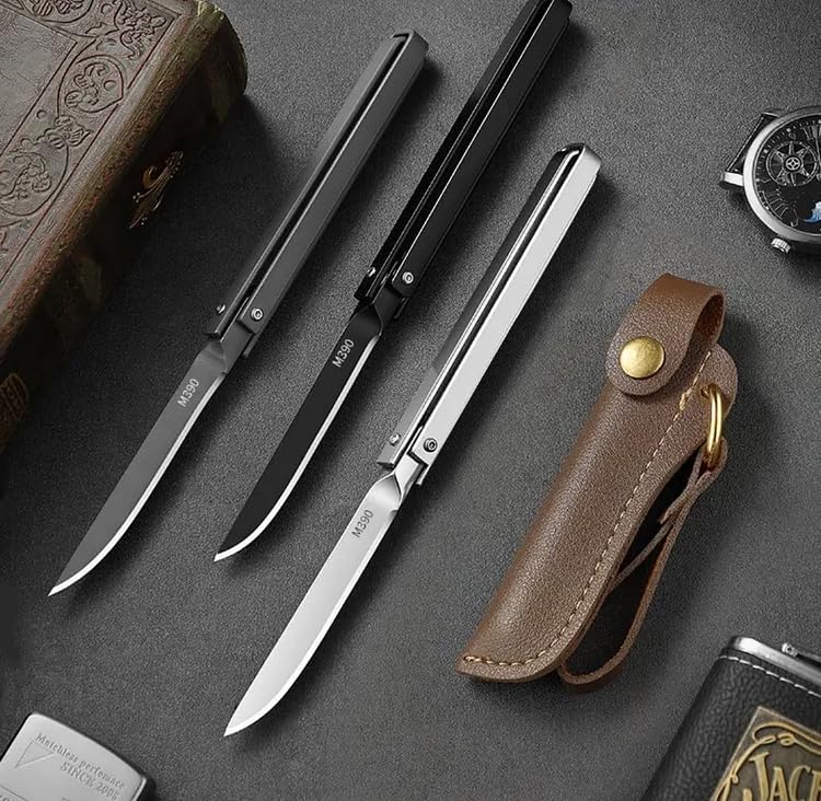 ichuanyi 2023 New Folding Broken Window Pocket Knife,New Folding Fruit Knife,Creative Portable Fruit Knife Mini Mechanical Knife (Gray)