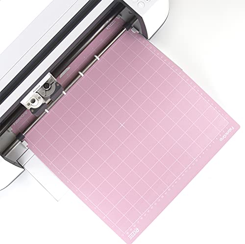 RIZEE FabricGrip Cutting Mat for Cricut Maker/Explore Air 2/Air/One (12"x24" 3 Mats) Adhesive Sticky Pink Quilting Cricket Replacement Cut Mats