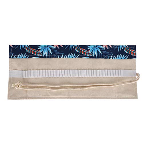 36 Slots Canvas Pencil Roll Case Large Capacity Pencil Holder Colored Pencils Wrap Brush Pouch Bag for Student Art Supplies(#3)