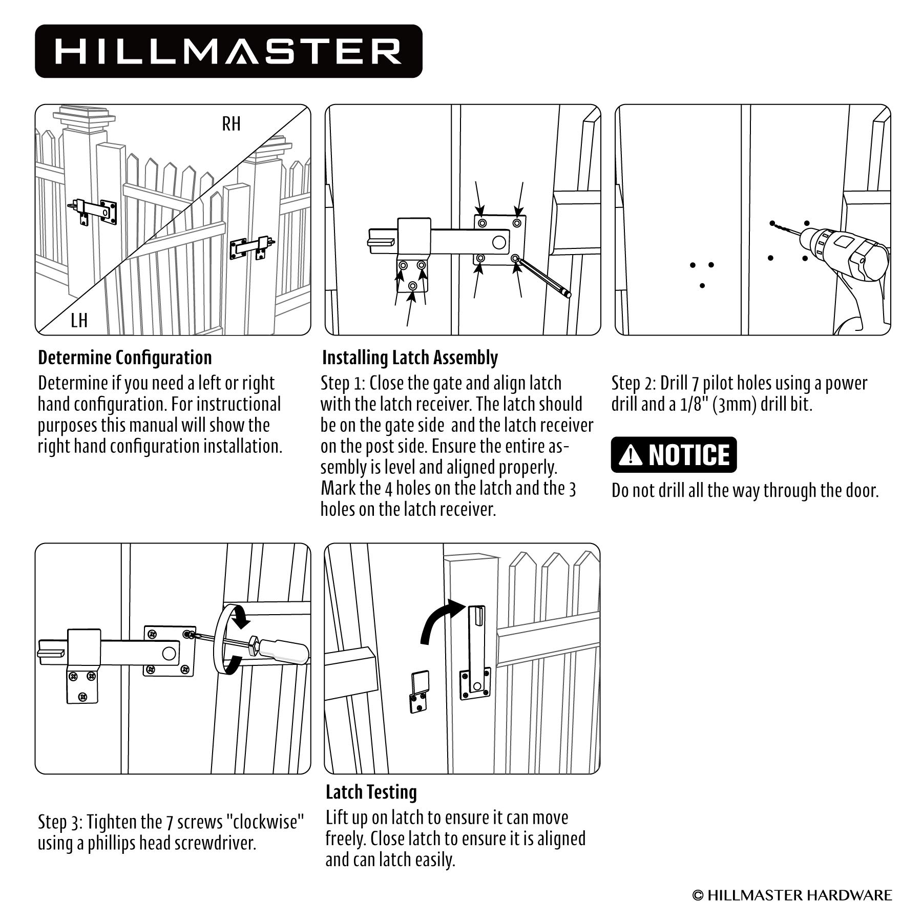 HILLMASTER Sturdy 6" Farm Flip Fence Gate Latch, Barn Door Lock Flip Latch Hardware, Rustic Gate Lock for Cabinet, Shed, Sliding Doors, Matte Black