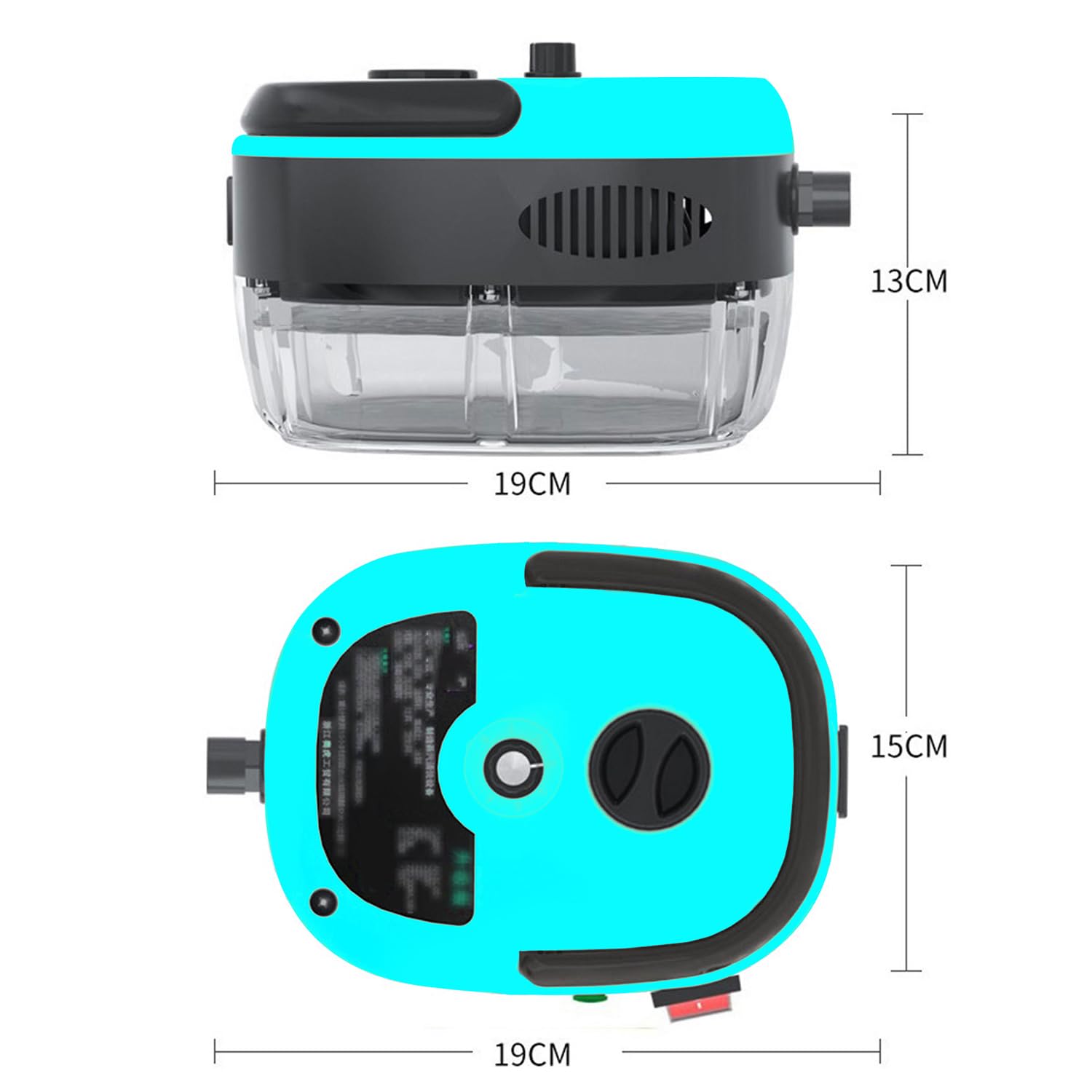 Ailgely 2500W High Temperature Pressurized Steam,Handheld Steam Cleaners for Home Use,Portable Steam Cleaning Machine,10S Fast Heating,with 3 Brush Heads (Blue)