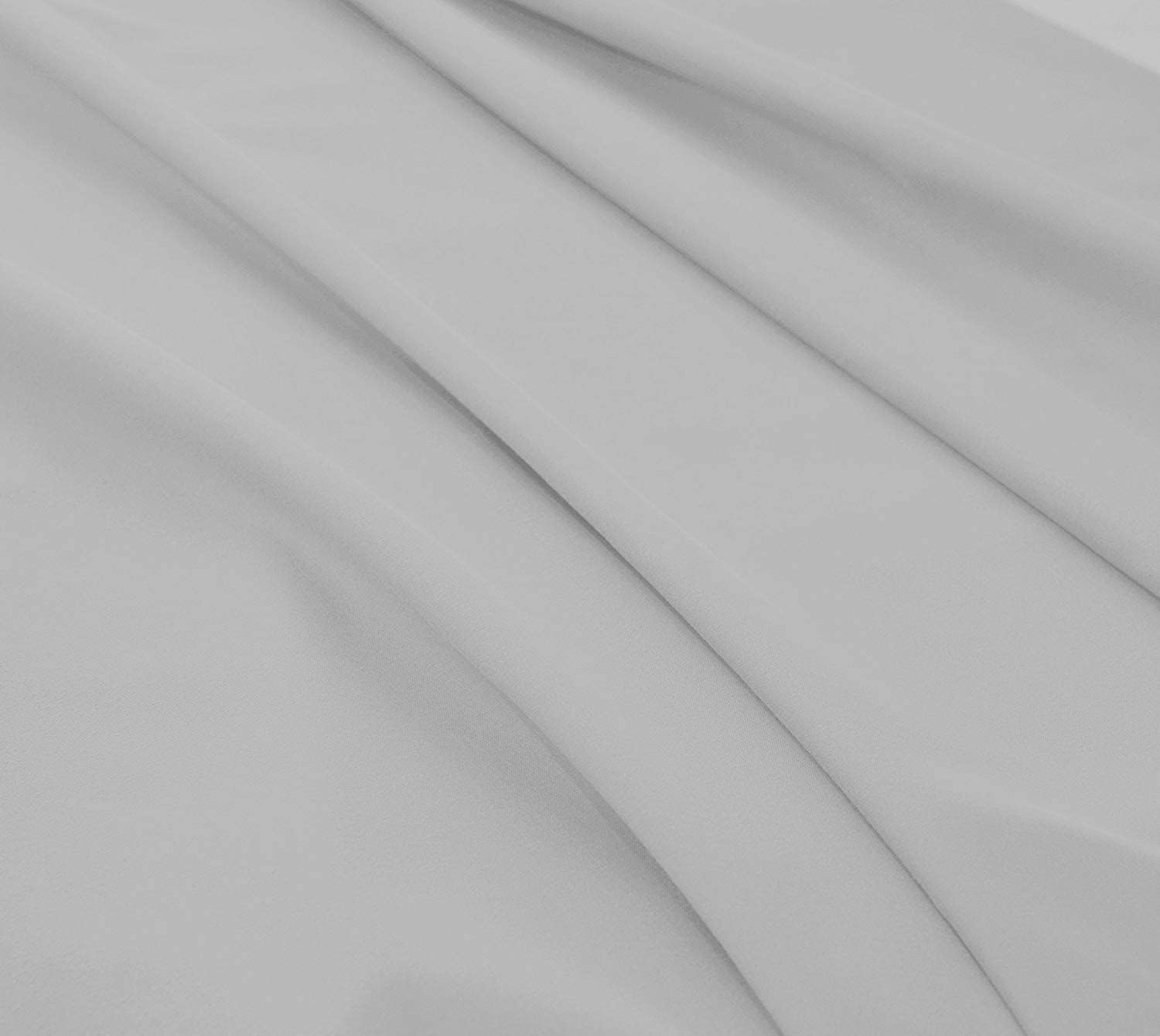 Cotton Bed Sheets 5 Piece Split Set 400 Thread Count 100% Extra Long Staple Luxurious & Hypoallergenic Bedding Hotel & Home Collection Deep Pocket 10-18 inches (Split King, Light Grey Solid)