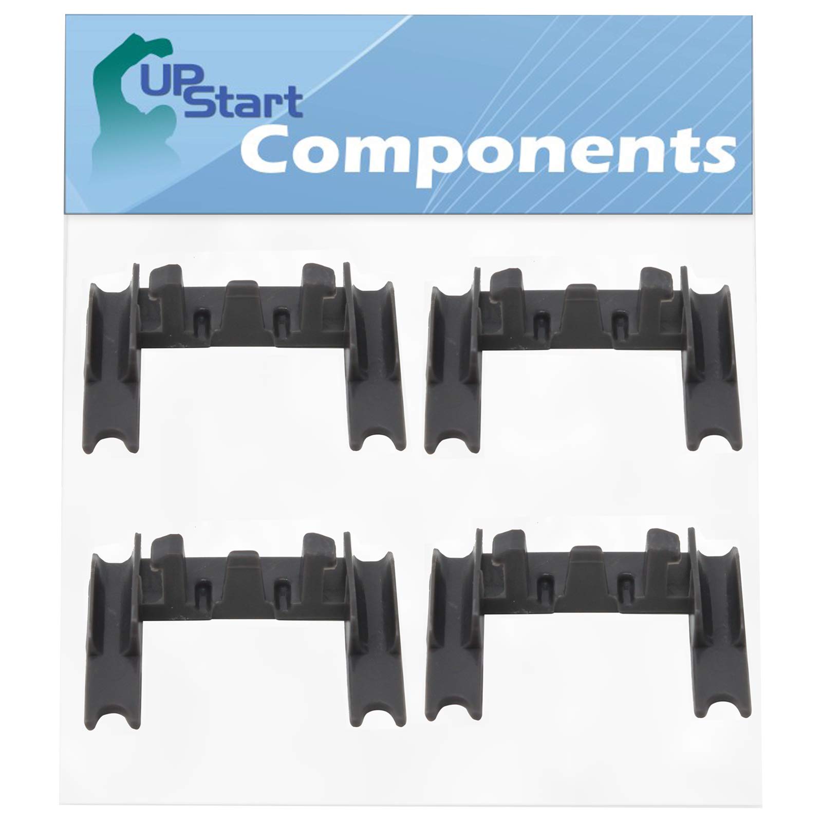 4-Pack W10250160 Dishwasher Rack Adjuster Arm Clip Lock Replacement for KitchenAid KUDS30FXWH0 - Compatible with WPW10250160 Stop Clip