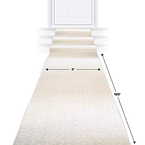 Beistle Novelty Polyester Fabric Floral Aisle Runner Wedding Ceremony Decoration