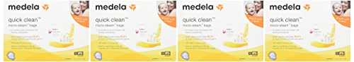 Medela Quick Clean Micro-Steam Bags Economy Pack of 4 retail boxes (20 Bags Total)
