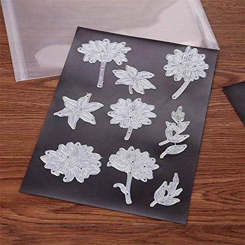 10 Pack 6.8x4.8" Magnetic Sheets with 10 Pack 5x7" Stamp & Die Storage Pockets Set for Cutting Dies Stencil Album Stamp Crafts Store and Organize All of Your Metal Cutting Dies On Single Side