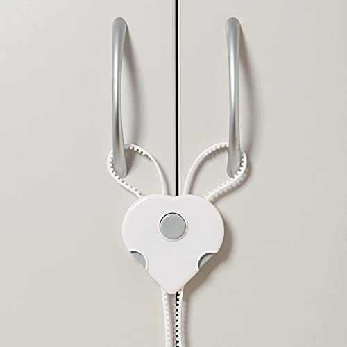 Dreambaby Flexi Lock - Cabinet & Drawer Handle Locks - Cabinet Safety Straps - with Multi-Touch Release System - White - 2 Count (Pack of 1) - Model L185