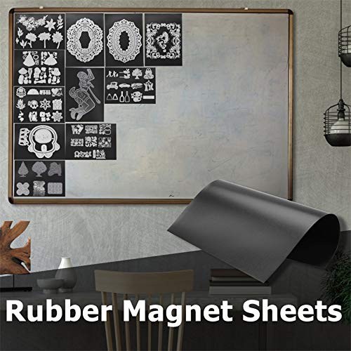 10 Pack 6.8x4.8" Magnetic Sheets with 10 Pack 5x7" Stamp & Die Storage Pockets Set for Cutting Dies Stencil Album Stamp Crafts Store and Organize All of Your Metal Cutting Dies On Single Side