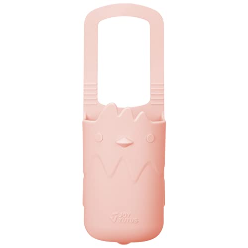 JOYTUTUS Universal Stroller Cup Holder, Cutie Holder Silicone Phone Holder Organizer for Stroller, Bike, Treadmill, Walker, Boat, Lawn Chairs (Pink)
