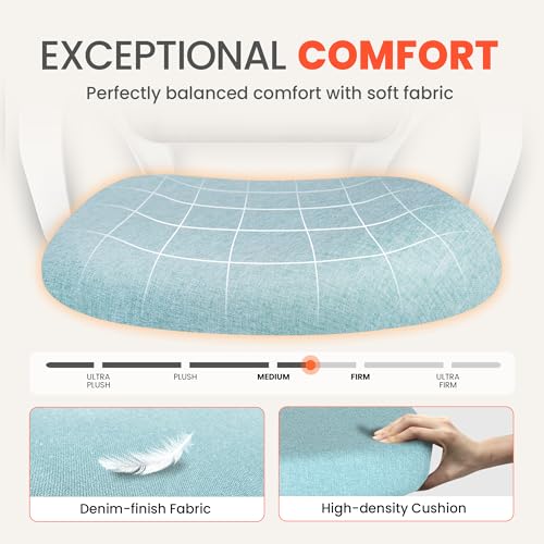 NEO CHAIR Office Chair Ergonomic Desk Chair Mesh Computer Chair Lumbar Support Modern Executive Adjustable Rolling Swivel Chair Comfortable Mid Black Task Home Office Chair (Pastel Mint)