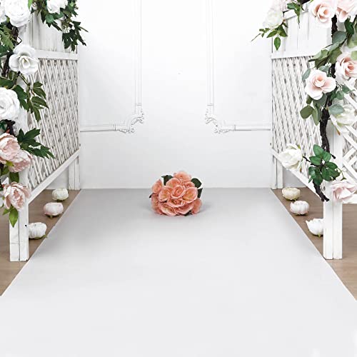 Efavormart 40" x 100ft PVC Aisle Runner-White, Carpet for Party, Birthday, Banquet, Restaurant Decoration