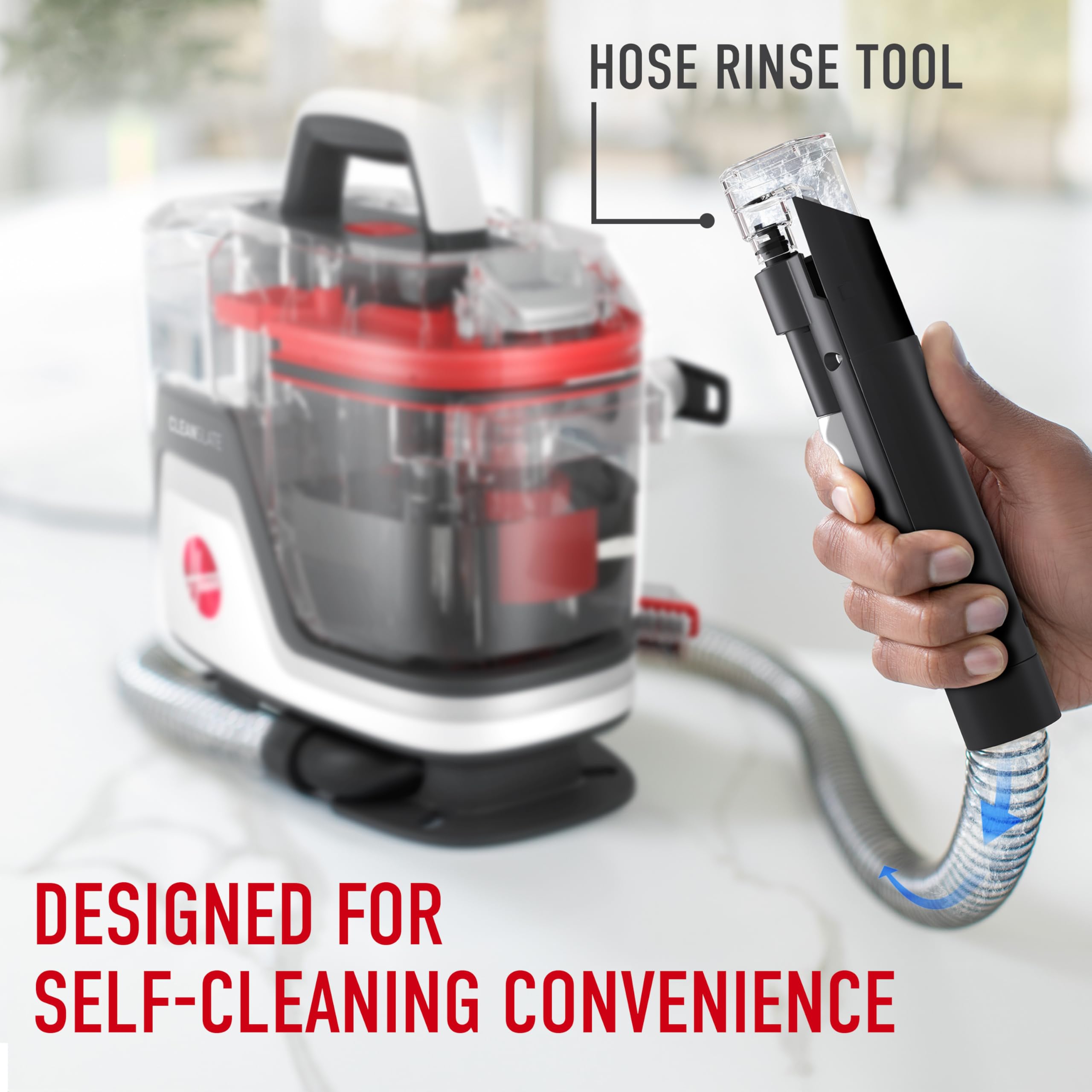 Hoover CleanSlate Pet Portable Carpet + Upholstery Spot Cleaner Machine, Powerful Suction with Versatile Tools, Pet Stain Remover, Car and Auto Detailer, Pair with Hoover Carpet Cleaner Solution