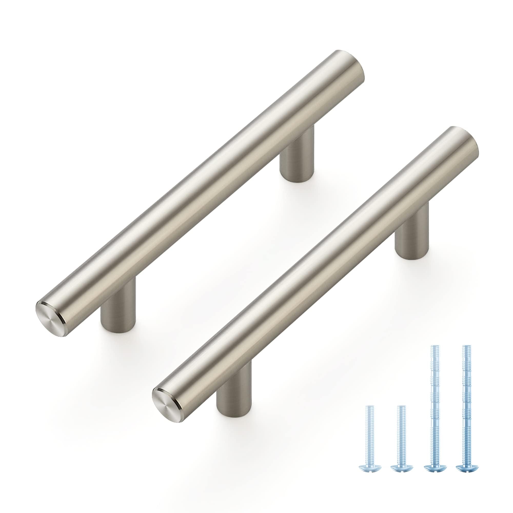 30 PACK 5 Inch Cabinet Pulls with 3 Inch (96mm) Hole Center Stainless Steel Kitchen Cabinet Handles Brushed Nickel Drawer Pulls Kitchen Cabinet Hardware for Cabinets Cupboard,Drawer,Wardrobe